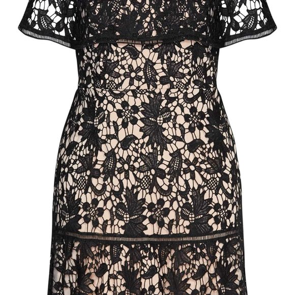 City Chic | Dresses | Black Lace Cocktail Dress | Poshmark